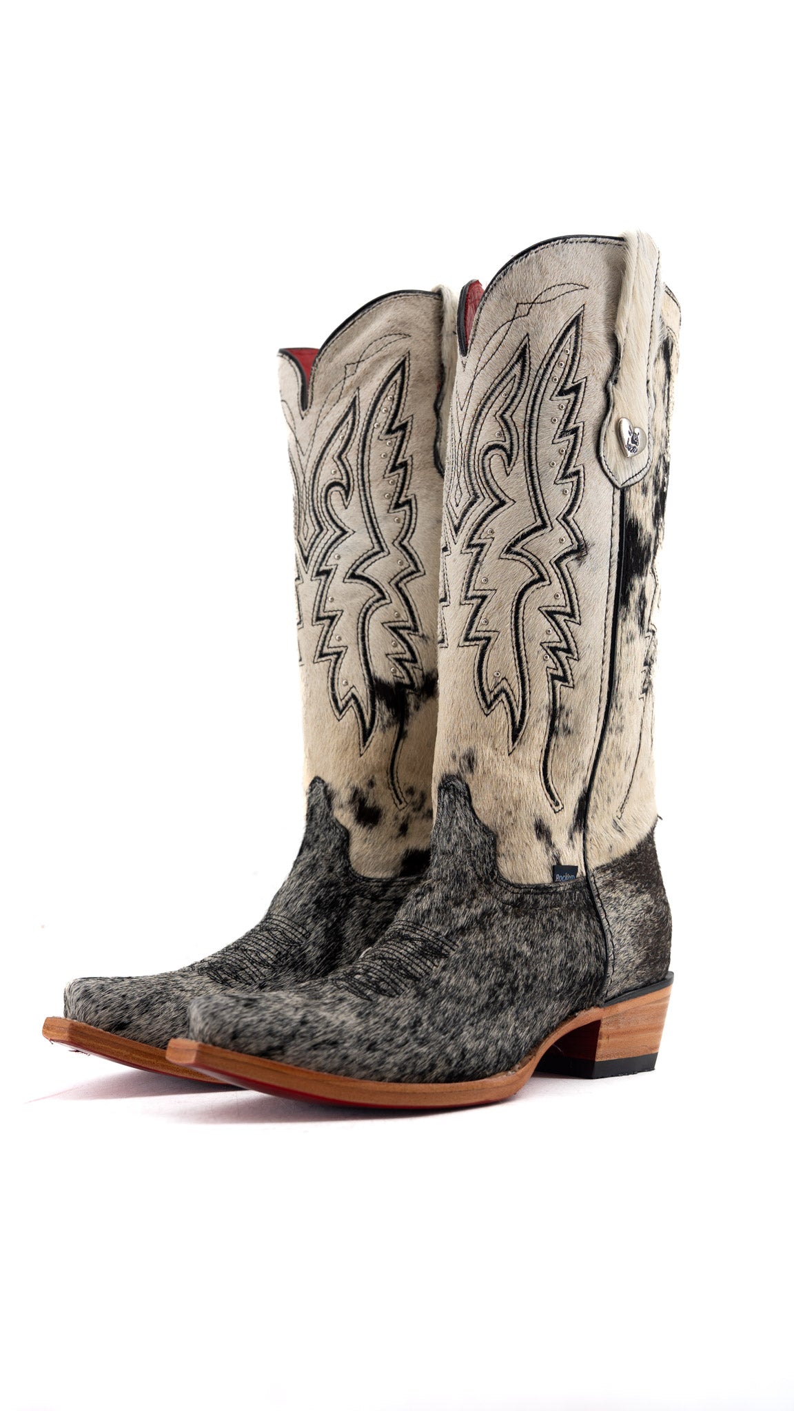 Alexa Cowhide Red Bottom Snip Toe Cowgirl Boot Size 9 Box RW70 – Rock'Em