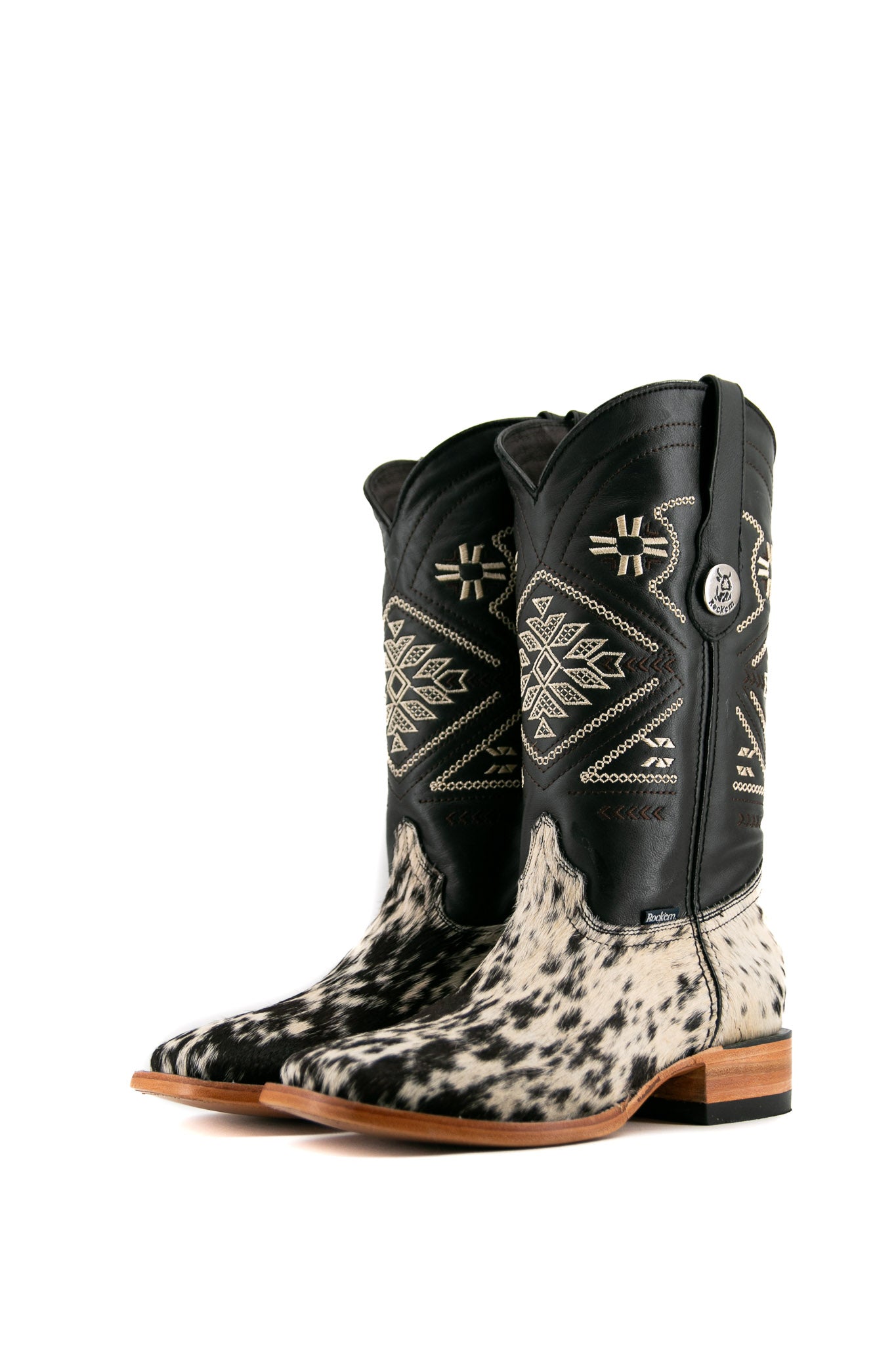 Women's Square Toe Cowhide Cowgirl Boot Size 9 Box JW53 – Rock'Em