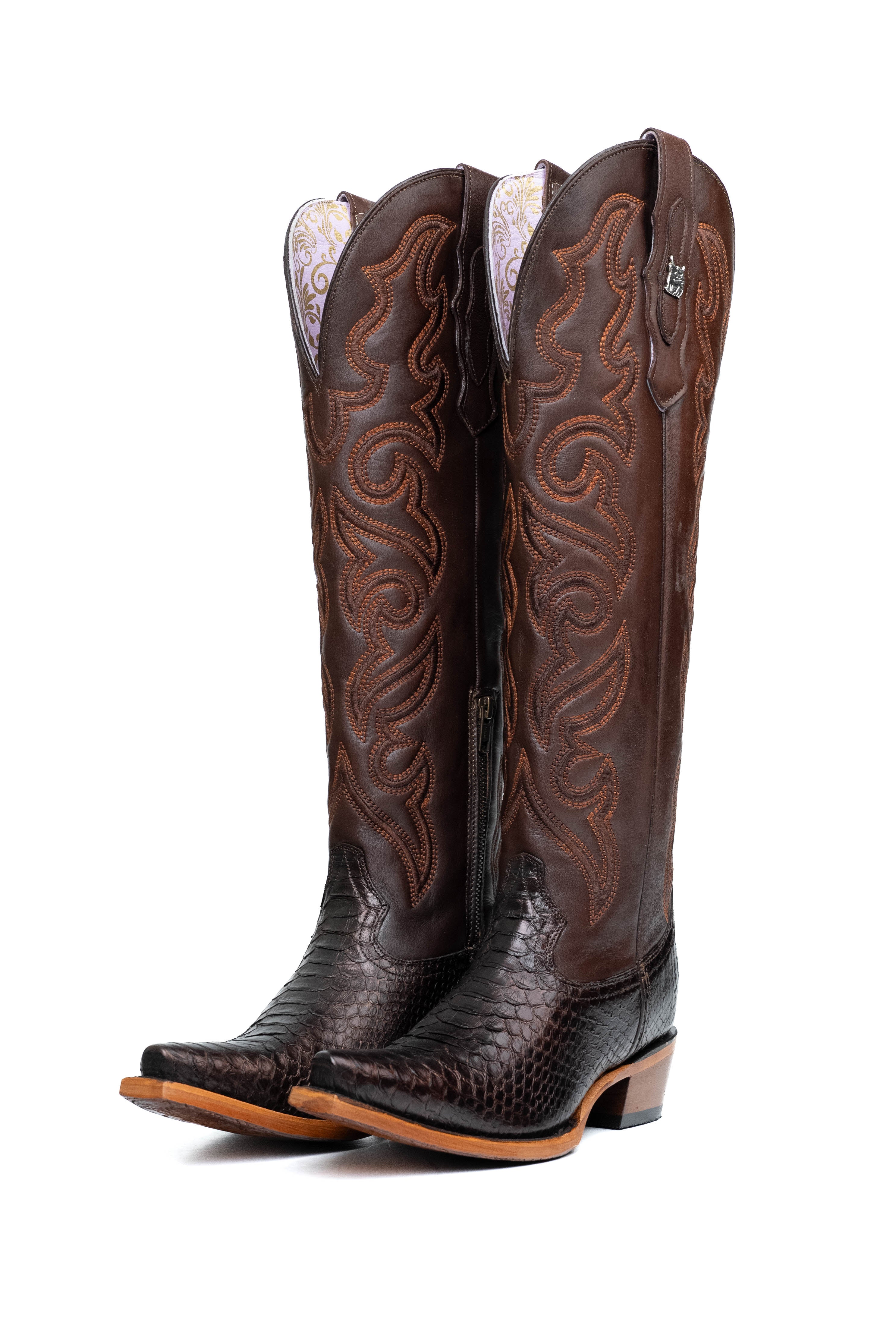 Ariana Python Tall Snip Toe Cowgirl Boot – Rock'Em