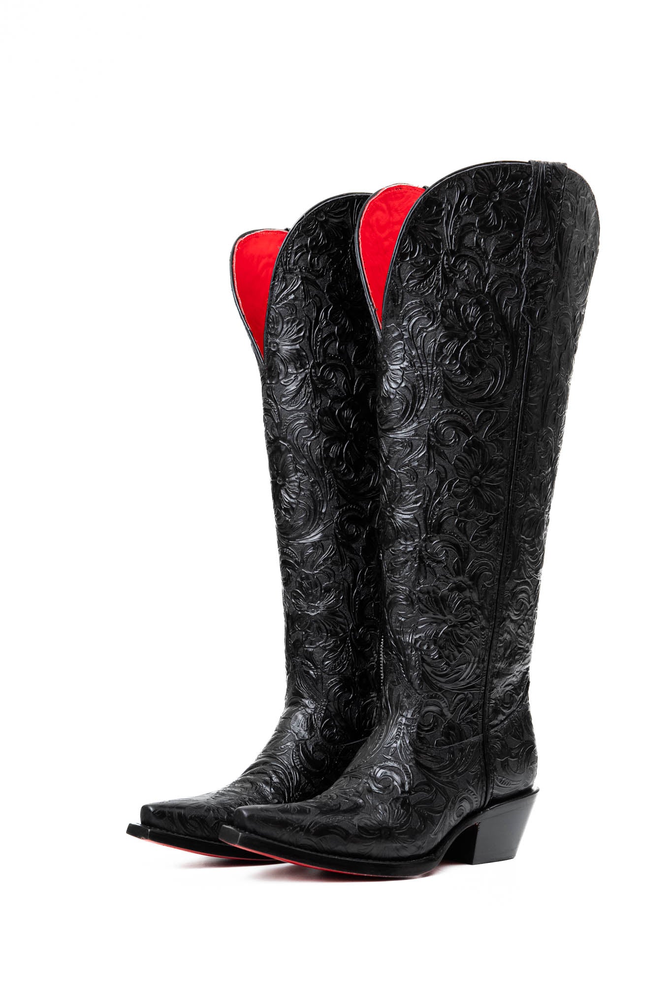 Nancy Tall Wide Calf Red Bottom Snip Toe Cowgirl Boot – Rock'Em